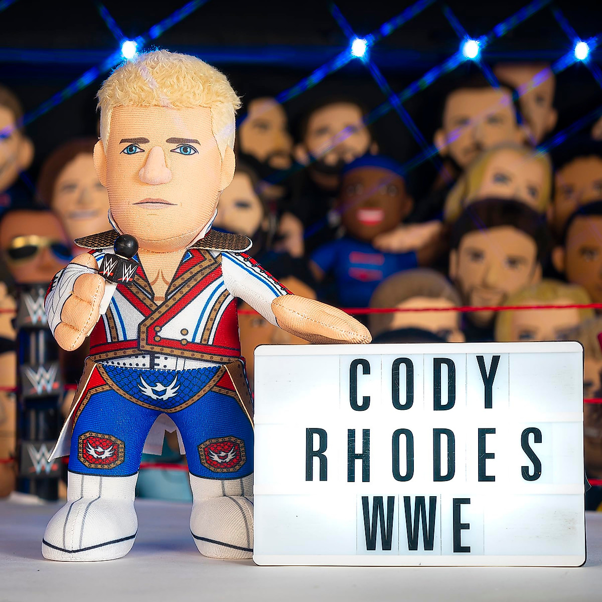 Bleacher Creatures WWE Superstar Cody Rhodes 10" Plush Figure - A Wrestling Star for Play or Display