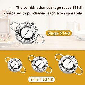 3-in-1 304 stainless steel dumpling maker empanada maker press mini pie maker