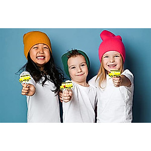 School Bus Lollipop Sucker Candy, Individually Wrapped Sucker, Party Favor (24-Pack)
