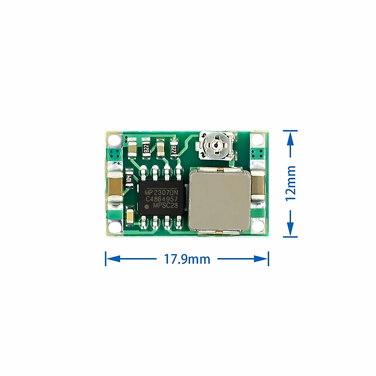 HiLetgo 10pcs RC Airplane Module Mini 360 DC-DC Buck Converter Step Down Module MP2307 4.75V-23V to 1V-17V