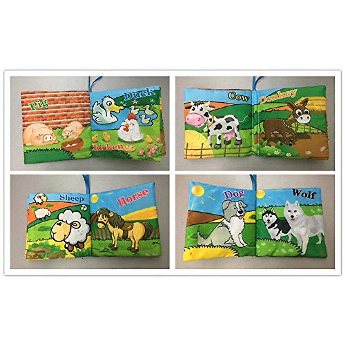 LmtLessDeals Baby Soft Cloth Books Baby Books Safety Fabric Baby Book Set 3 Pack Gift Set