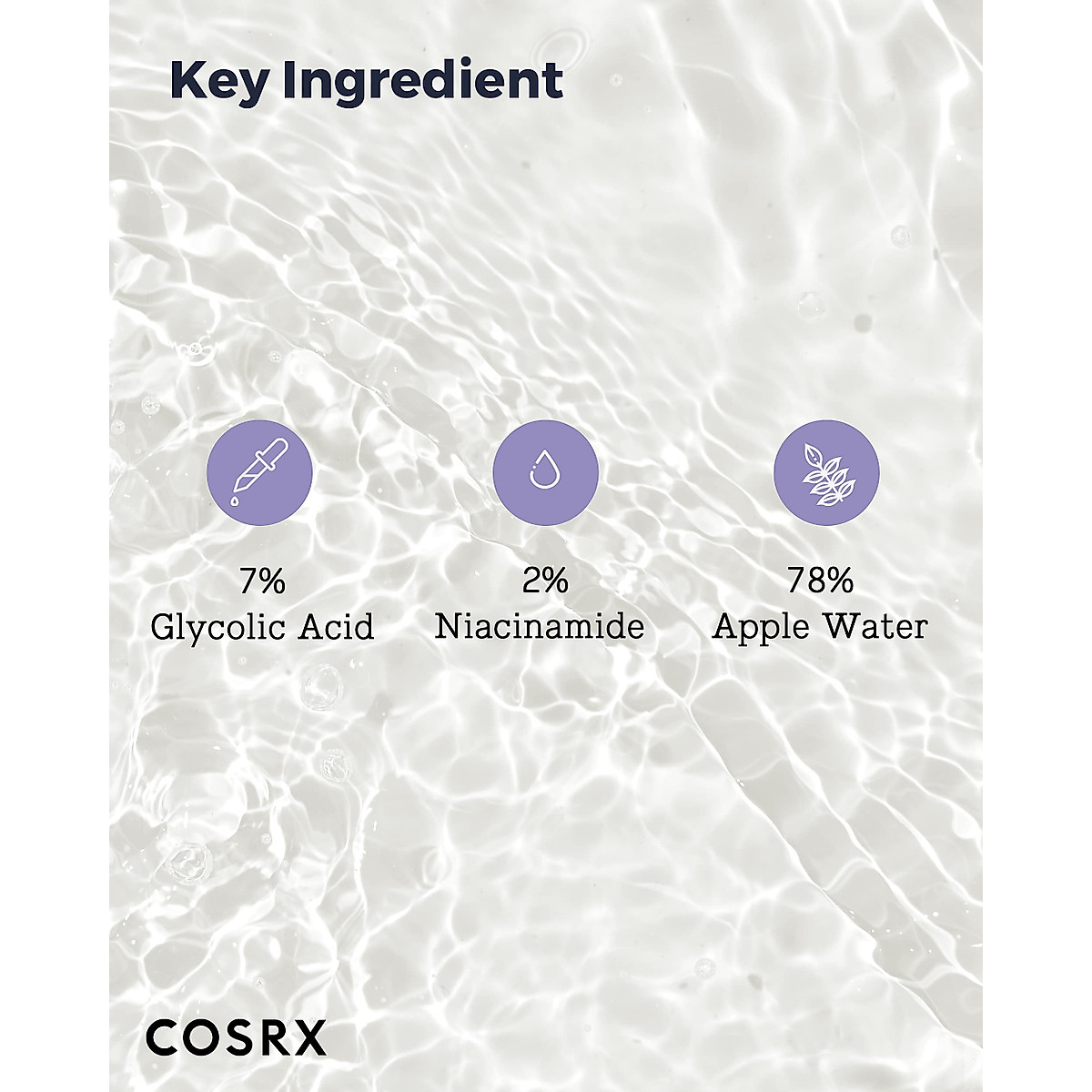 COSRX 7% Glycolic Acid Whitehead Removing Power Liquid, 3.38 fl.oz, AHA Exfoliant, Exfoliating Toner for Face & Body, Pore Minimizer, Korean Skin Care