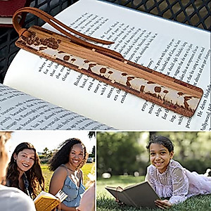 Aspen Tree Wooden Bookmark Engraved on Cherry Wood - Also Available Personalized - Made in USA