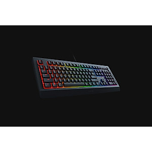 Razer Cynosa V2 Gaming Keyboard: Customizable Chroma RGB Lighting - Individually Backlit Keys - Spill-Resistant Design - Programmable Macro Functionality - Dedicated Media Keys