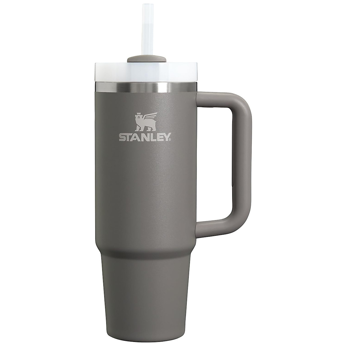 Stanley Quencher H2.0 Tumbler with Handle and Straw 30 oz | Flowstate 3-Position Lid | Cup Holder Compatible for Travel | Insulated Stainless Steel Cup | BPA-Free | Stone