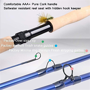 Maxcatch Predator Saltwater Fly Fishing Rod: 9ft, 4-Piece, 9/10 Weight (9' 12wt)