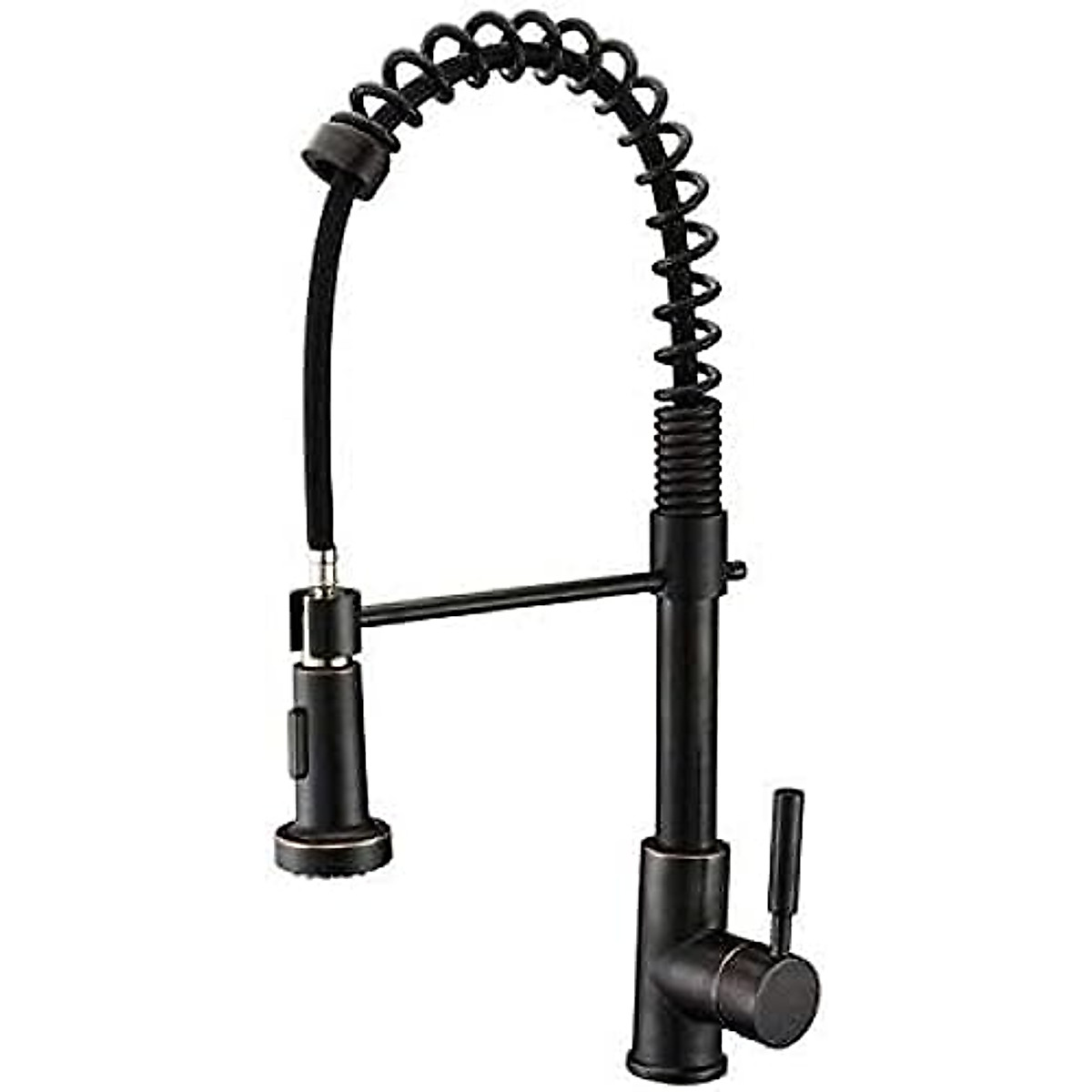 NANZU Kitchen & Bath Fixtures Taps Faucet,Copper Hot and Cold Water Pumping Faucet Kitchen Sink Faucet Black Ancient Pull Sink Faucet