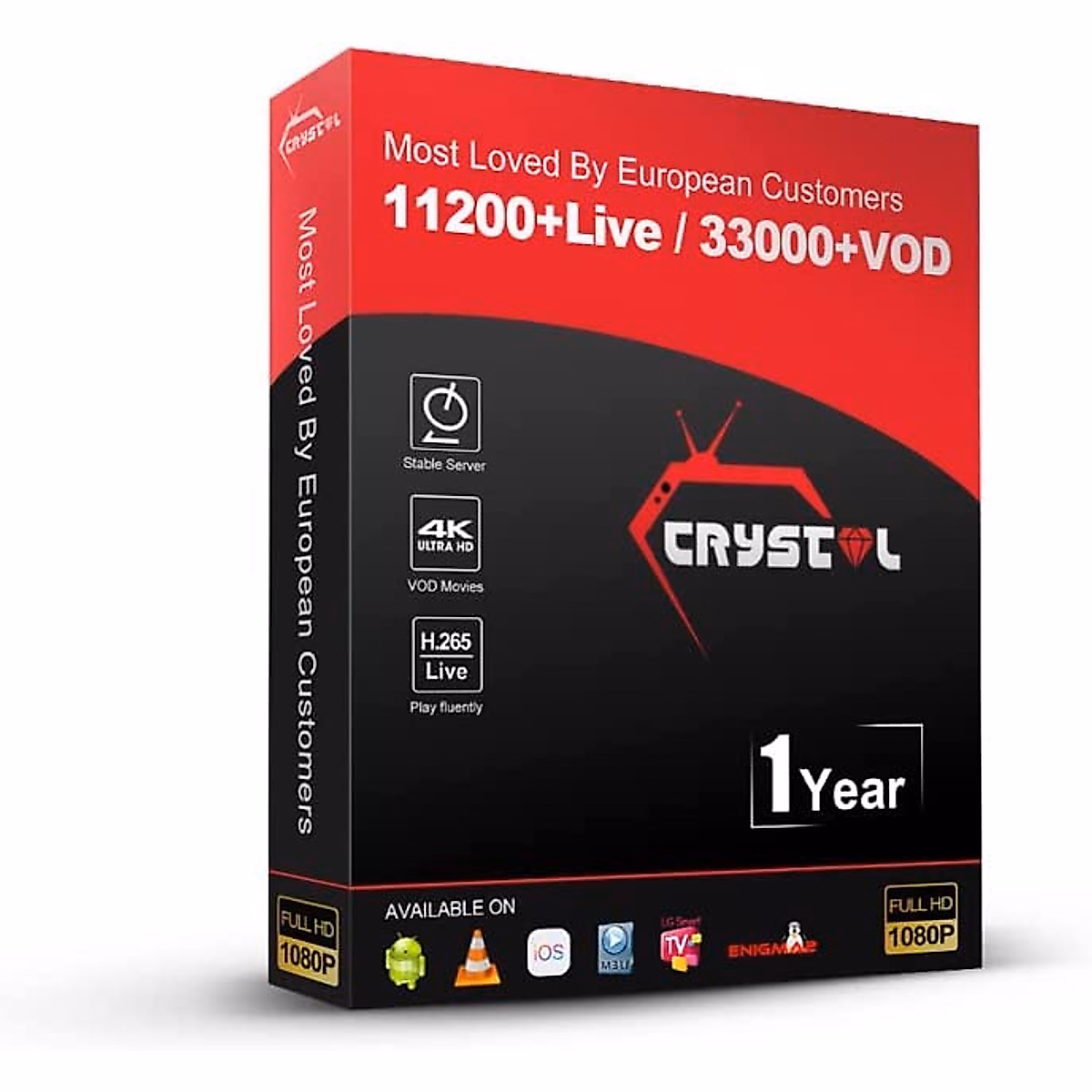 IPTV Pro - 20,000+ Channels, 14,000+ Films, and 2,000+ Series HD of the whole WORLD ( 1 YEAR )