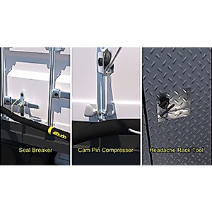 Leverage Bar for Shipping Container Doors - and More, Steel - by Shipping Container Safety International 6f706e626172, Flat Black, Yellow