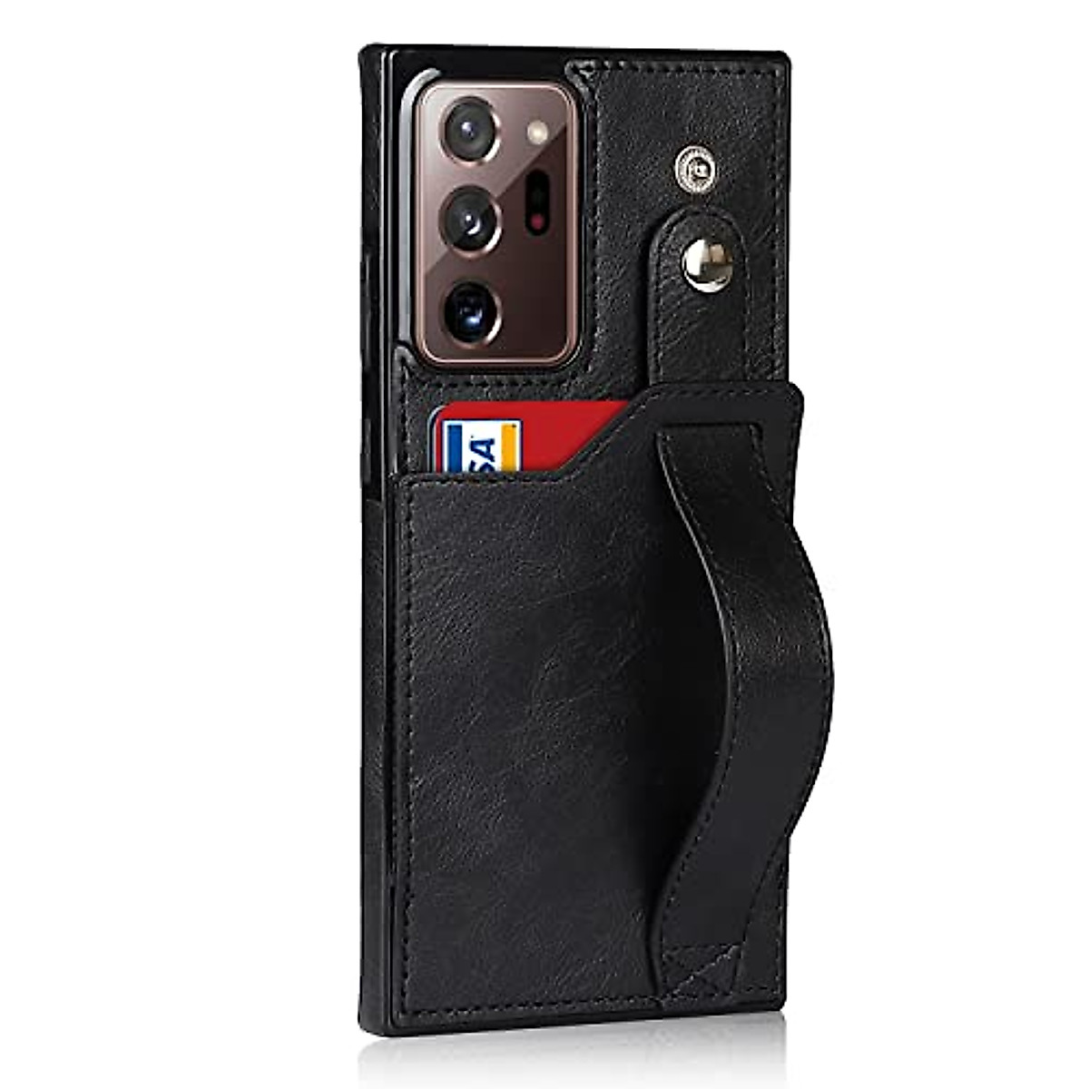 Phone Case Cover Compatible with Samsung Galaxy Note20 Ultra Leather Wallet Phone Case Stand Wrist Strap Phone Case Adjustable Wrist Strap Phone Case Compatible with Samsung Galaxy Note20 Ultra Bags S