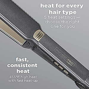 INFINITIPRO BY CONAIR Tourmaline Ceramic Flat Iron, 1 1/2-inch