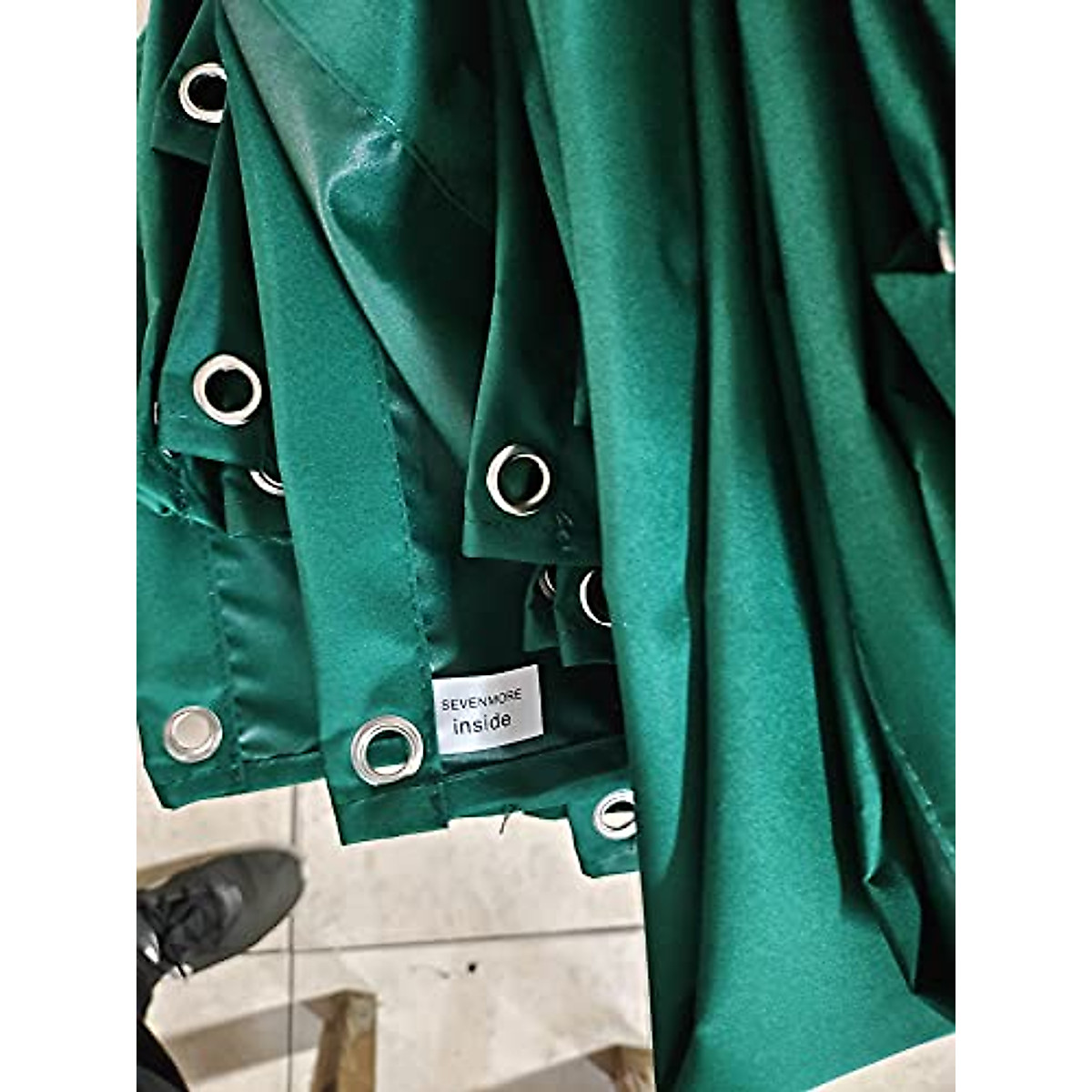 Green SEVENMORE 52 * 90 Inches Outdoor Swingset Shade Kids Playground Roof Canopy Waterproof Cover Replacement Tarp Sunshade (Green)