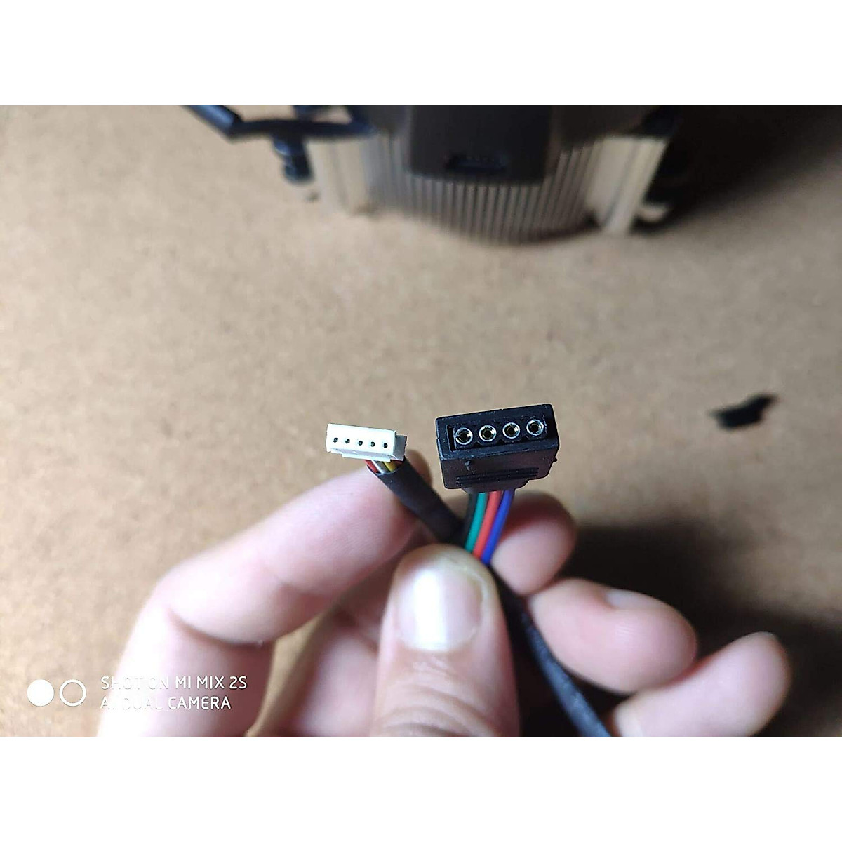 for AM4 RGB Cable for Wraith Spire RGB LED Light Socket AM4 5-Pin Connector CPU Cooler Fan (Cable Length: 12”)