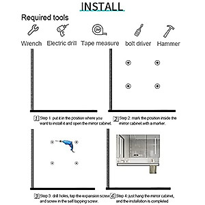 ZJIEX Medicine Cabinet, LED Bathroom Mirror Cabinet, Anti-Fog 32x28in Wall Mirror with Mirror Doors & Towel Bar, Multipurpose Storage Organizer (Color : Black, Size : 40x28in/100x70cm)