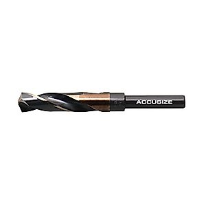 Accusize Industrial Tools 3/4'' ANSI M35(H.S.S. + 5% Cobalt) S and D Drill, 1/2'' Shank, 135 Degree Split Point, 0412-0034