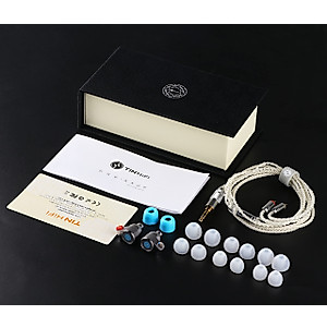 Linsoul 2022 Upgraded TIN HiFi T2 DLC 2DD 10mm Dynamic Driver in Ear Monitor Earphone with Detachable 0.78mm 2Pin 5N 8 Core Silver-Plated Cable, Aluminum Cavity for Audiophile DJ Musician