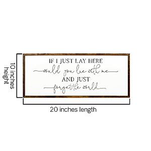 10x20 inches,If I Lay Here Would You Lie With Me Wall Decor - Bedroom Wall Decor - Bedroom Decor - Above Bed Decor - Bedroom Wall Art - Master Bedroom Wall Decor - Bedroom Wall Decor Over The Bed