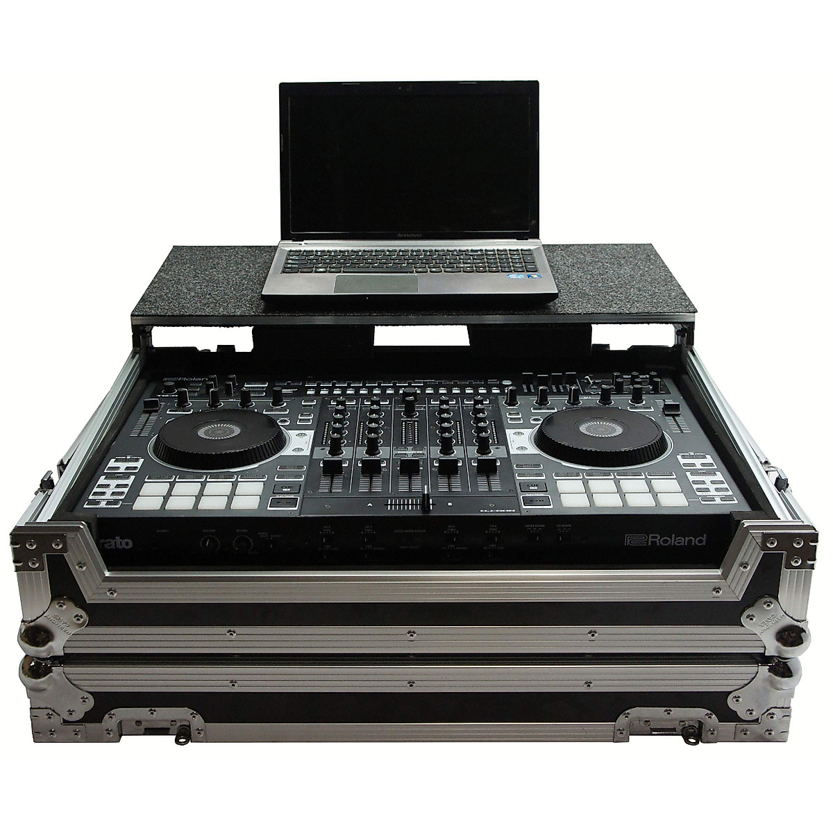 Harmony Audio HCDJ808LT Flight Glide Laptop Stand DJ Custom Case Compatible with Roland DJ-808