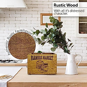 Wood Utensil Holders For Kitchen Farmhouse Utensil Holder For Countertop