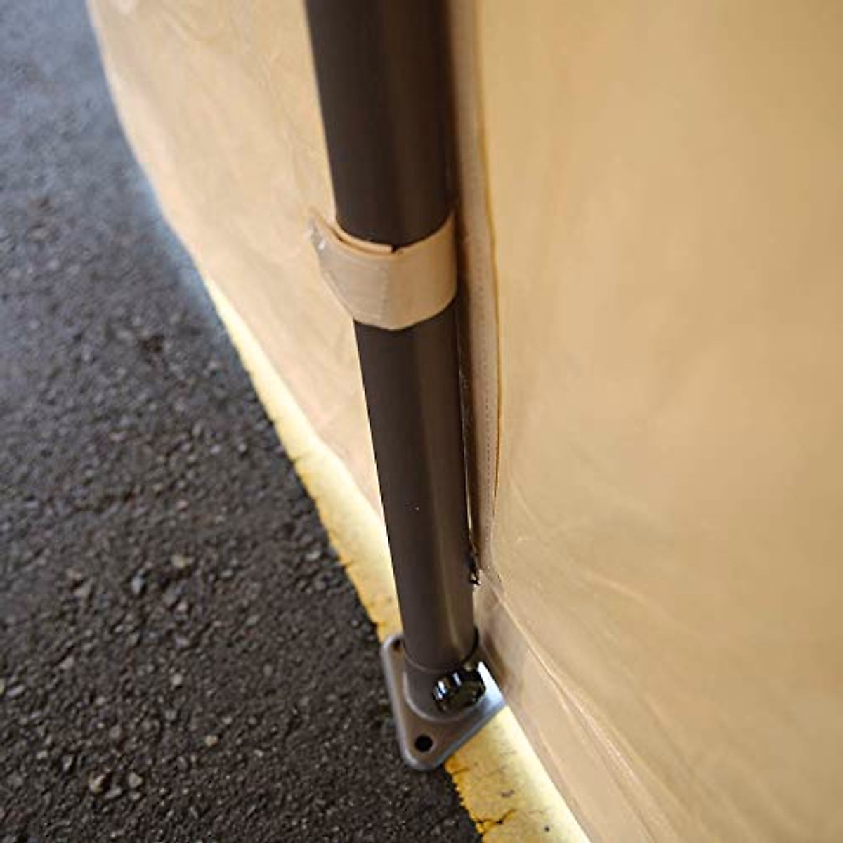 SORARA Carport 10 x 20 ft Heavy Duty Canopy Garage Car Shelter with Windows and Sidewalls, Beige