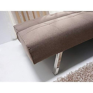 Gold Sparrow Victorville Foldable Futon Sofa Bed, Mocha