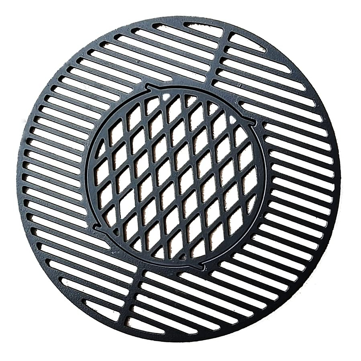 Votenli C883E Cast Iron Cooking Grid Grates Replacement for Weber 22.5 inches One-Touch Silver, Bar-B-Kettle, Master-Touch and One-Touch