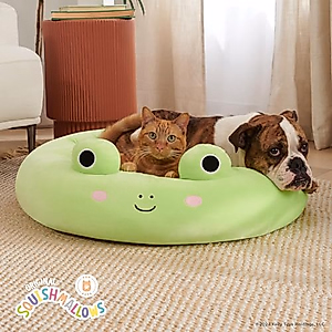 Squishmallows 30-Inch Wendy Frog Pet Bed - Large Ultrasoft Official Squishmallows Plush Pet Bed
