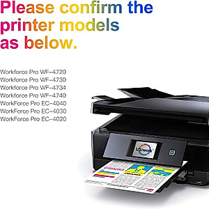 Uniwork Remanufactured Ink Cartridge Replacement for Epson 802XL 802 T802XL T802 use for Workforce Pro WF-4740 WF-4730 WF-4720 WF-4734 EC-4020 EC-4030 Printer (1 Cyan, 1 Magenta, 1 Yellow, 3 Pack)
