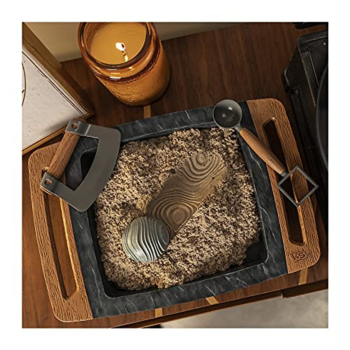 Kinetic Sand Kalm, Zen Garden Box Fidget Toy with All-Natural Kinetic Sand and 3 Tools for Relaxing Play, Sensory Toys, Sand Toys for Adults and Kids