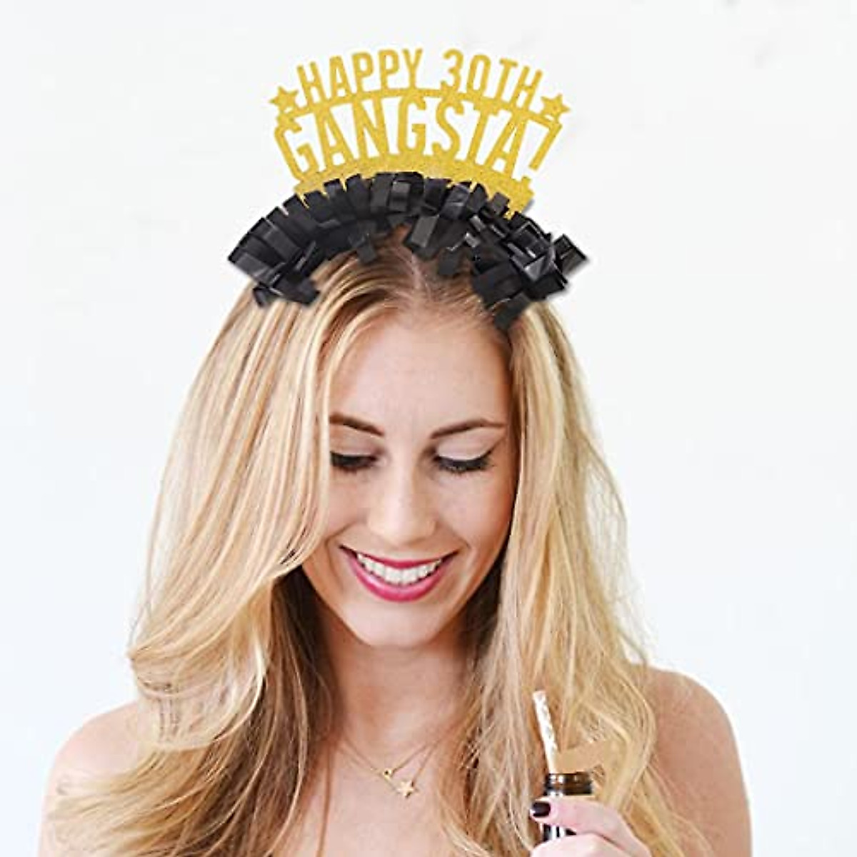 Happy 30th Birthday Party Tiara - Adult Theme Party Hat,Funny Thirty Birthday Gift for her,Milestone Birthda,Party Decor for 30