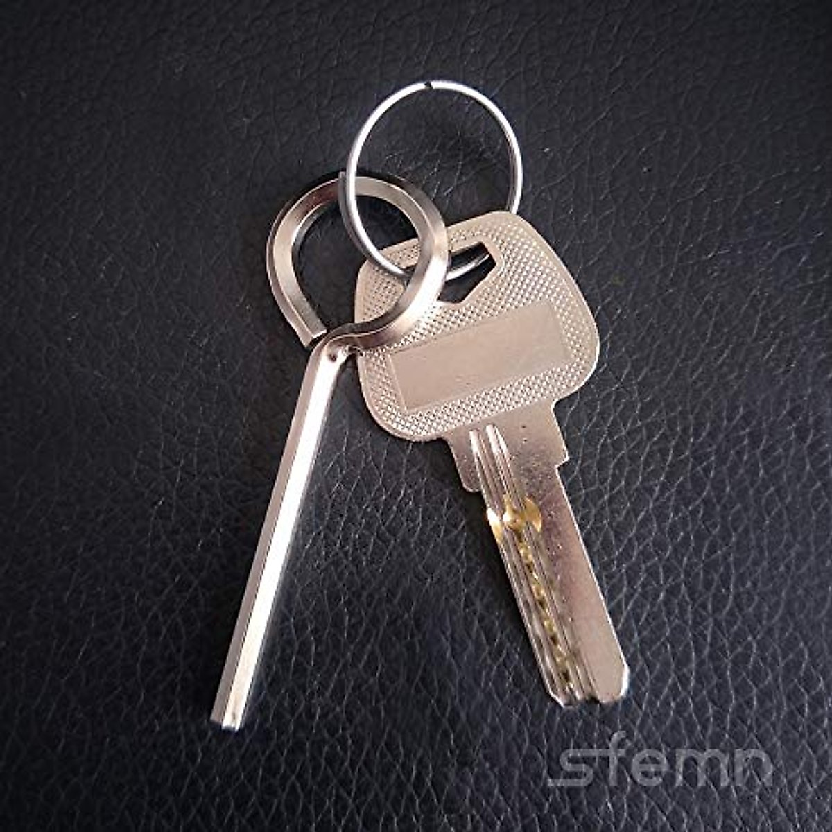 1/8” Standard Hex Dogging Key with Full Loop, Allen Wrench Door Key for Push Bar Panic Exit Devices, Solid Metal - 10 Packs