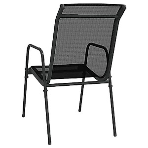 WFAUIBR Dining Set 3 Piece Patio ，Conversation Sets with Coffee Table ，for Portico, Backyard, Balcony, Pool Side, Garden, Living Room，Black/A