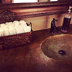 GILDEN TREE Waffle Towel Quick Dry Thin Exfoliating, 8 Pack Washcloths for Face Body, Classic Style (White)