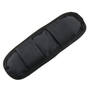 LUORNG Shoulder Strap Pad Black Removable Luggage Bags Shoulder Strap Pads Fastener Cushions for Bag Backpack Satchel