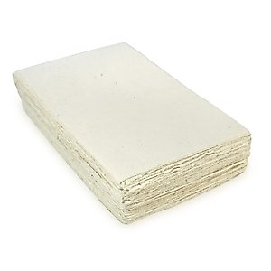 Kathmandu Valley Co. A5 Size Handmade Lokta Card Stock Paper with Deckle Edge. Tree-free Lokta Paper for Vintage Stationery, Printing, and Invitations. 5.8 x 8.3 inches. (100 Sheets)
