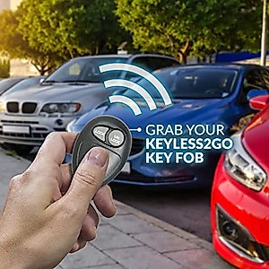 Keyless2Go Replacement for Keyless Entry Car Key Fob Vehicles That Use 4 Button L2C0007T 10335582-88 Remote, Self-programming