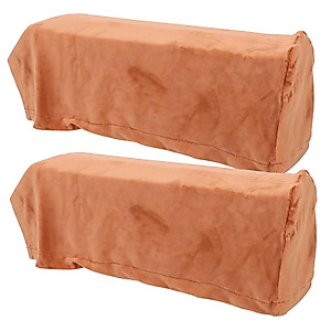 VICASKY Elastic Camel Sofa Arm Rest Covers 2 Pack Universal Armrest Protectors Comfortable Elastic Covers for Chairs Sofas