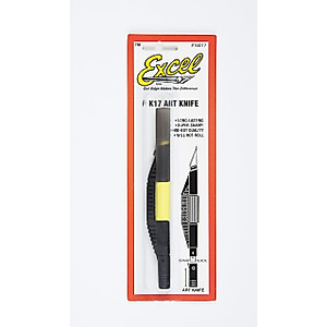 Excel Blades K17 Hobby Knife with Anti Roll Design, Versatile Light Duty Craft Knife