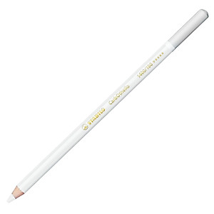 STABILO Chalk-Pastel Pencil CarbOthello - Pack of 2 - Titanium White