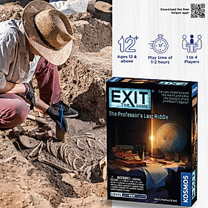 EXIT: The Professor's Last Riddle | Escape Room| Brainteasers | Mystery Solving | Treasure Hunt | Kosmos Game | at-Home Escape Room