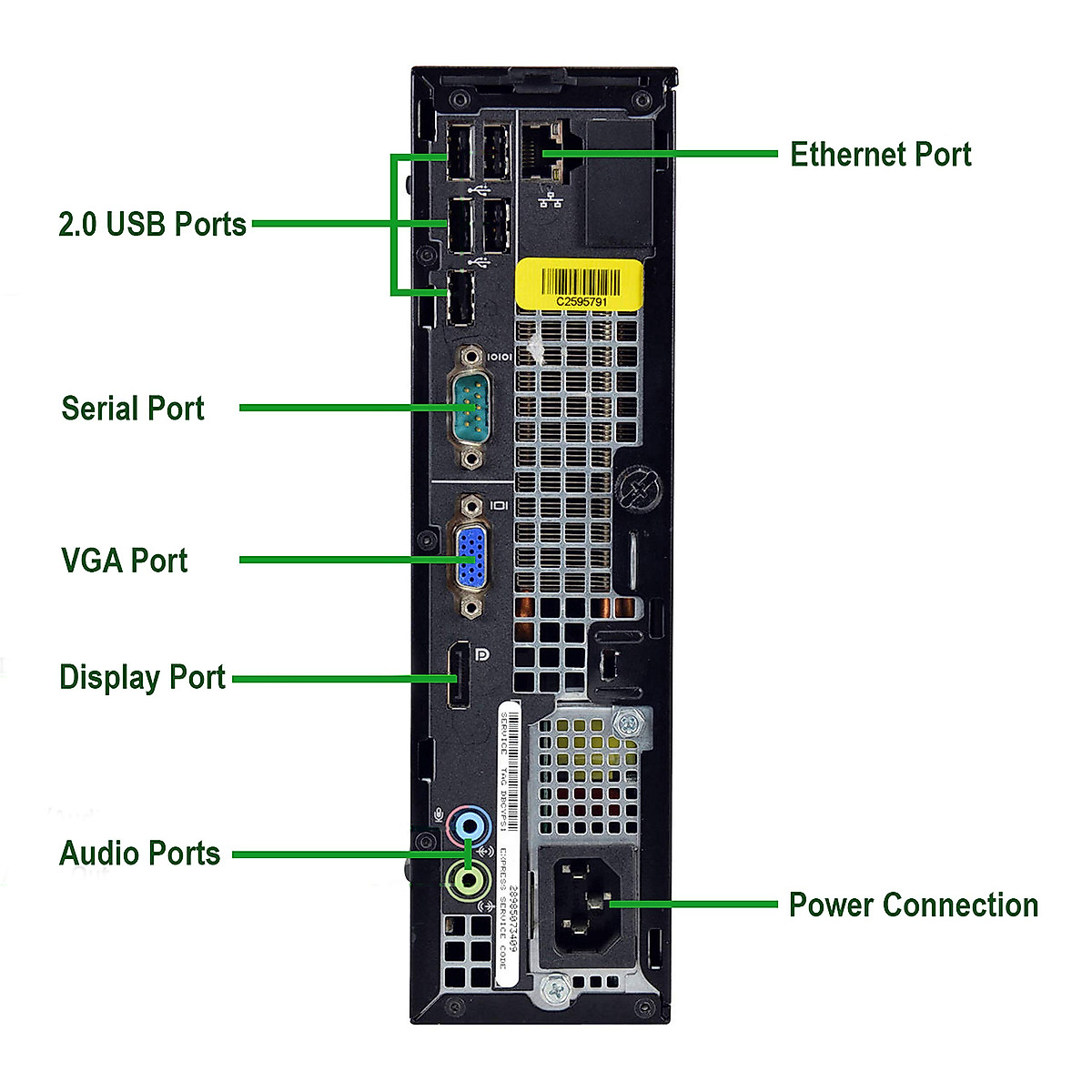 Dell OptiPlex 990 Ultra Small USFF Computer Desktop PC (Intel Core i5 Processor, 8GB Ram, 500GB Hard Drive, Wireless Keyboard & Mouse, WiFi & Bluetooth, New 1080p Webcam, Win 10 (Renewed)