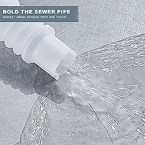 Floor Mop Sink with Roller, Free Standing Wash Station Commercial Mop Service Basin for Kitchen/Restaurant/Business/Garages