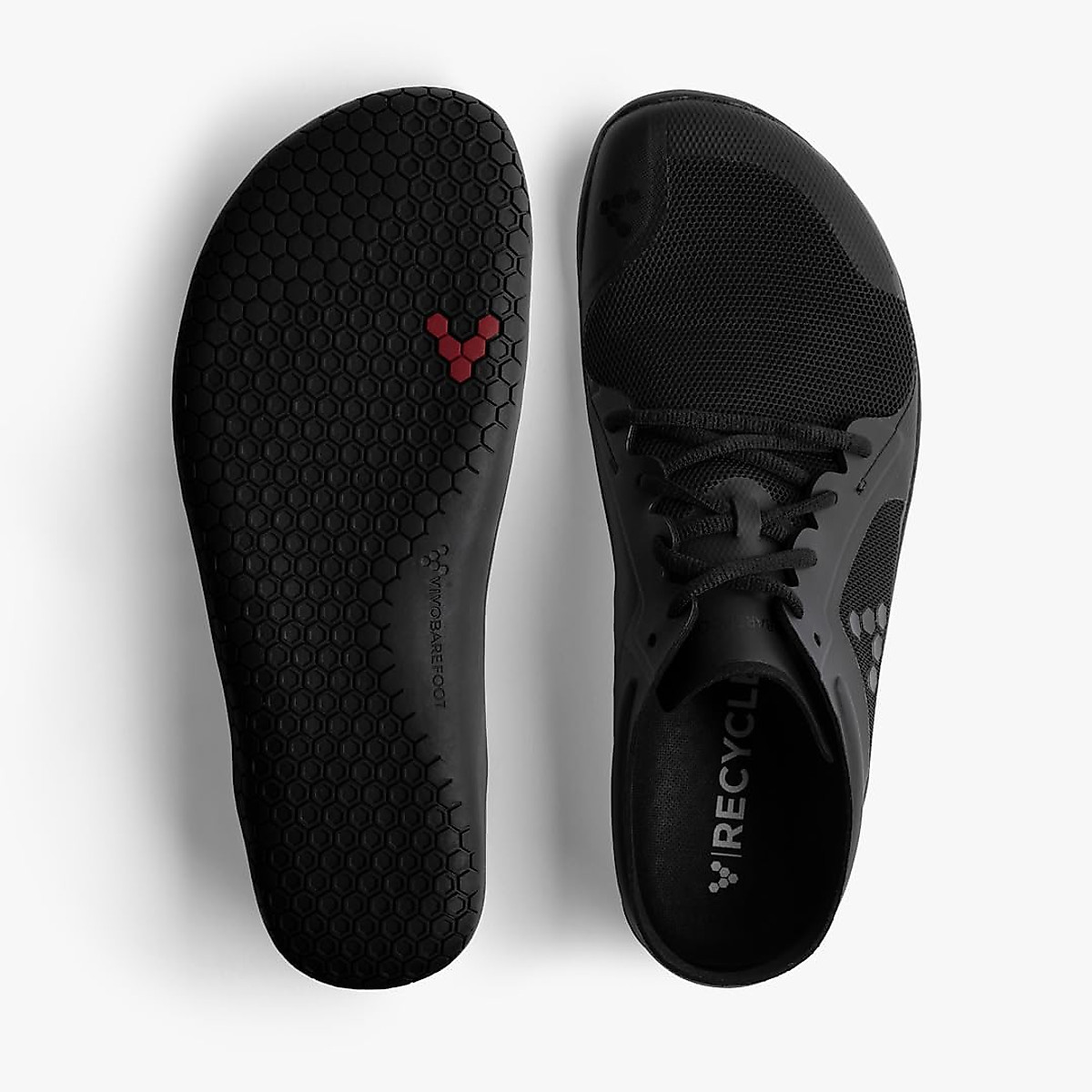 Vivobarefoot Primus Lite III, Womens Vegan Light Breathable Shoe with Barefoot Sole Obsidian