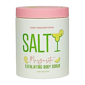 Body Prescriptions Exfoliating Body Scrub | 21.16 Oz Body Cleanser Infused with Margarita | Daily Body Wash for Nourished and Ultra Smooth Skin, Salty"