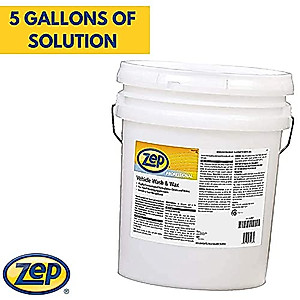 Zep Vehicle Wash and Wax - 5 Gallon (1 Bucket) 1041582 - Leaves A Waxed, Shiny, Like New Surface