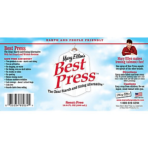 Mary Ellen Products Clear Sizing Alternative Starch, 16.9 Fl Oz (Pack of 1), Scent Free, 16