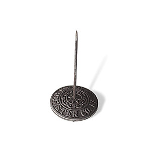Thorness Vintage cast Iron Cash Register Receipt Spike Paperweight | Desk Receipt Holder | Restaurant Paper Holder | Check Spike | Spindle Rod Bill Holder | Note Spike for Office Home Restaurant