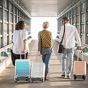 Mannikesi Luggage Cover Clear PVC Suitcase Covers Luggage Cover Protectors for Wheeled Suitcase (20/24/28 inch)