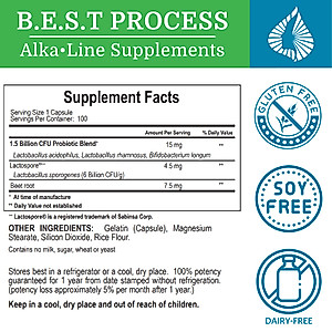 Morter HealthSystem Alkadophilus (2 Pack) Best Process Alkaline — No Refrigeration Probiotic & Prebiotic Digestive Supplement — 1.5 Billion CFU of Good Bacteria & Beetroot