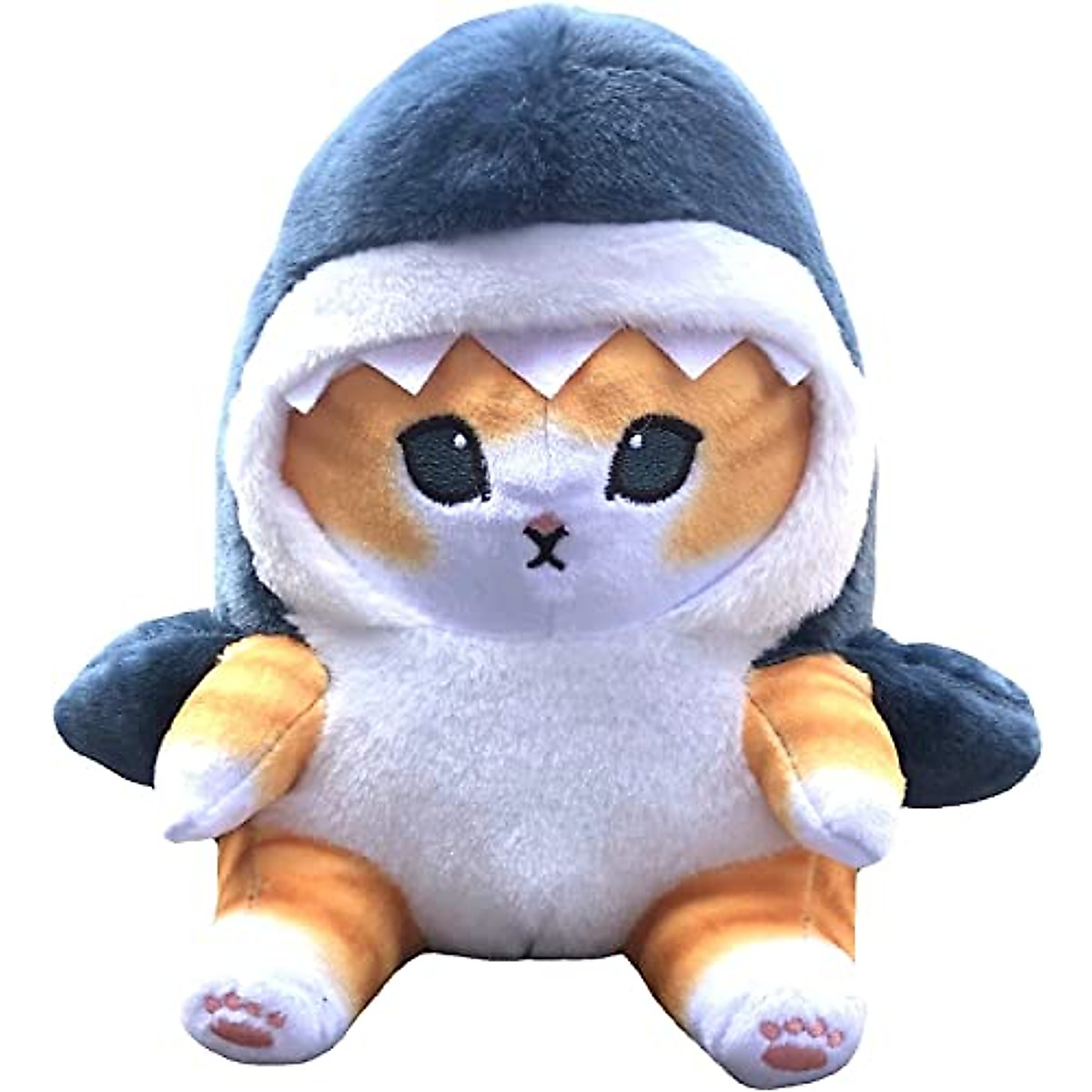 8.1'' Shark Cat Funny Cute Stuffed Animal Doll ，Shark Cat Plush Toy